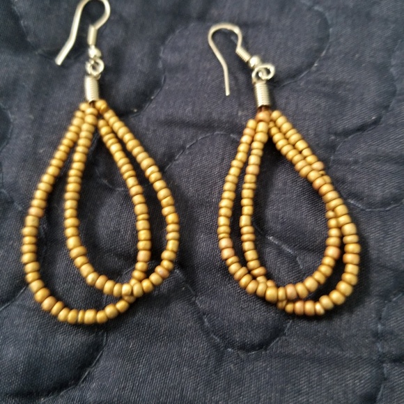 Vintage | Jewelry | Vintage Tan Loop Jewelry Set | Poshmark
